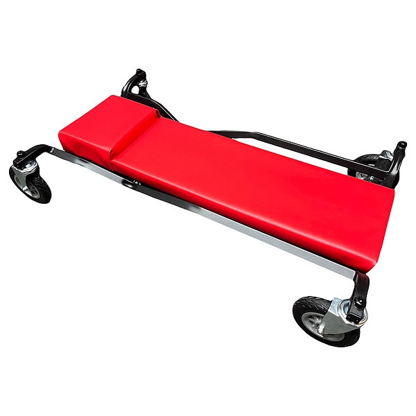 Whiteside Creeper, 6" No-Matic Wheels, 40" L MTLPNEU | Zoro