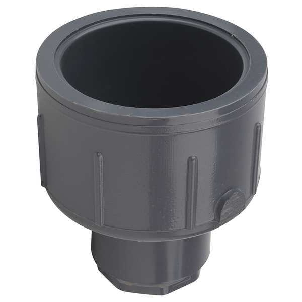 Zoro Select PVC Reducing Coupling, Socket x Socket, 2 in x 1/2 in Pipe ...
