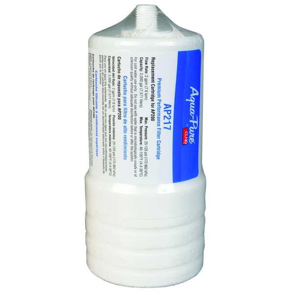 3M Aqua-Pure Quick Connect Filter, 2 gpm, 5 Micron, 6-5/8" H, 2 PK ...