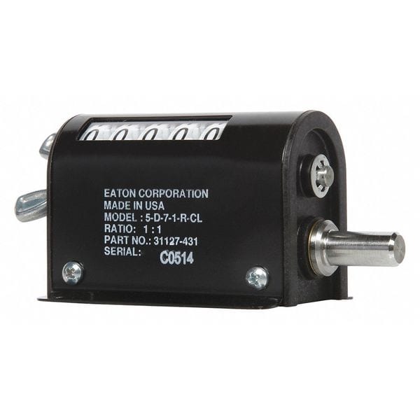 Eaton Counter, Mechanical, Clockwise Roation 5-D-7-1-R-CL | Zoro