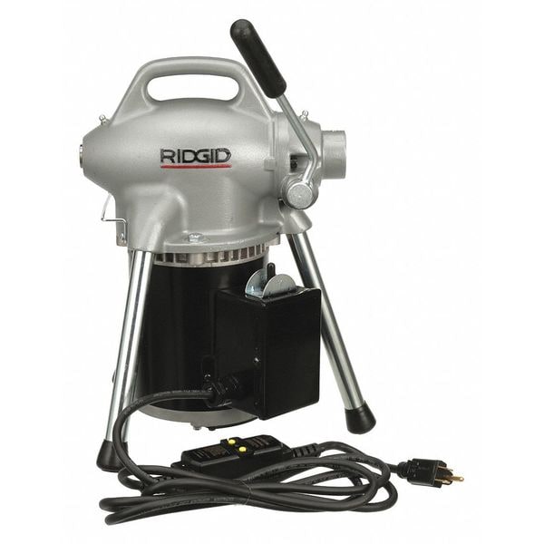 Ridgid 100 ft Corded Drain Cleaning Machine, 115V AC 58920 | Zoro
