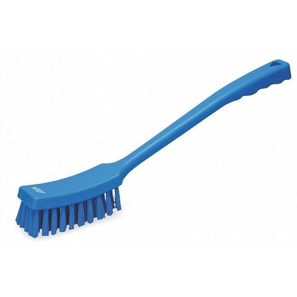 Remco 2" W Churn Brush, 11-1/2" L Handle, 7" L Brush, Blue, 16-1/2" L ...