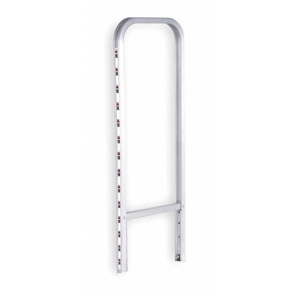 Magliner U Boat Handle, 16 In. W, Silver, Aluminum 306058 | Zoro