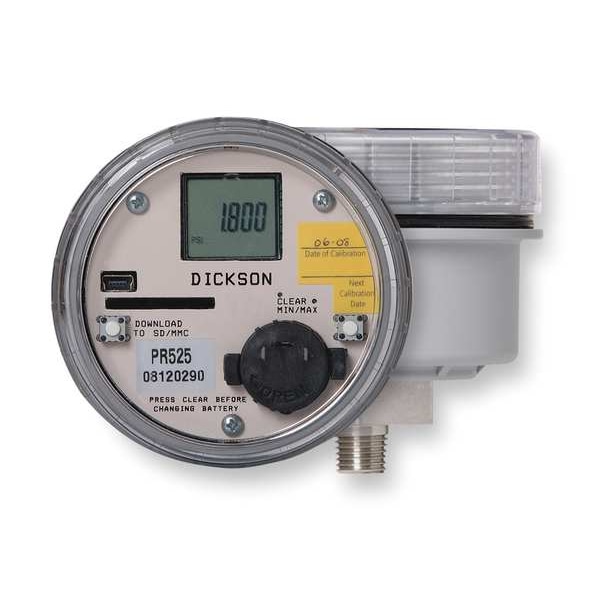 Dickson Data Logger, Pressure Range 0 to 500 PSI PR525 | Zoro