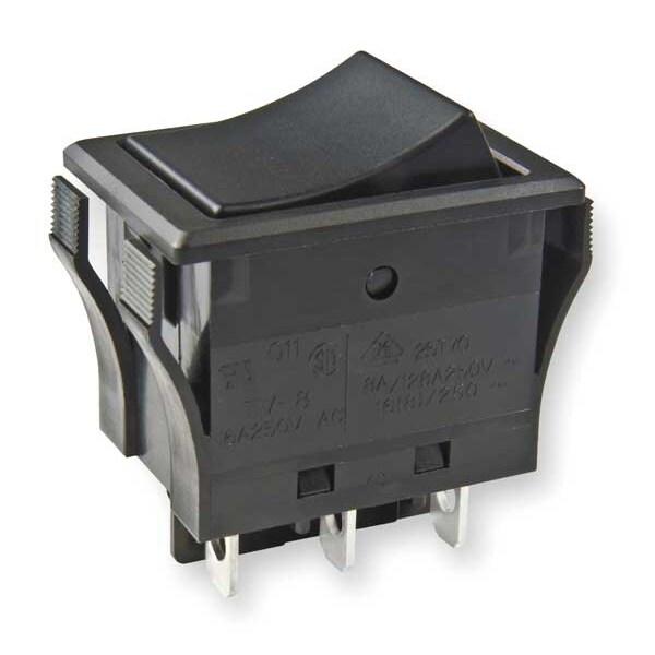 Nkk Rocker Switch, DPDT, 6 Connections JWL22RAA | Zoro