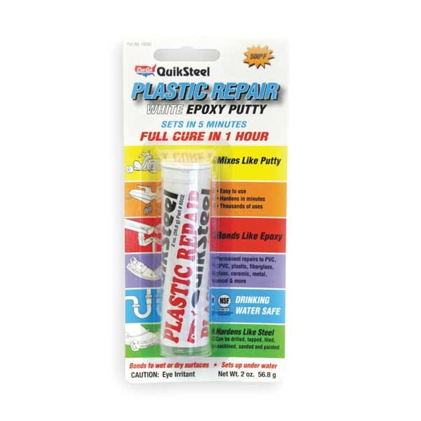 Blue Magic Putty, 2 oz Container Size, Tube, Quicksteel, White 16502TRI ...