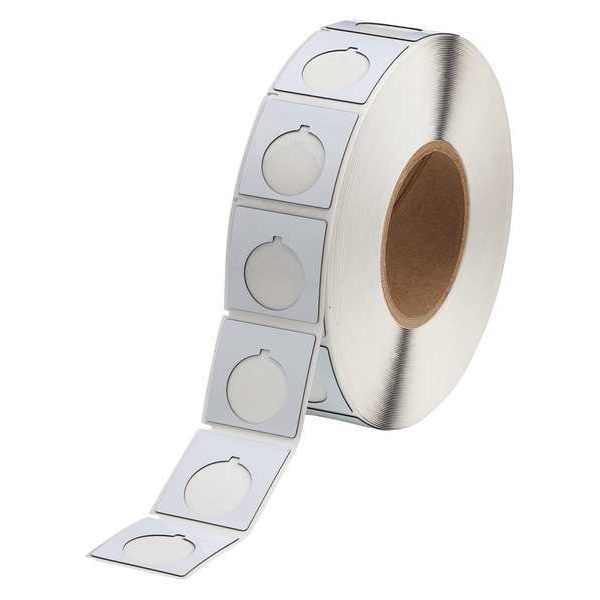 Brady Push Button Label, White, Labels/Roll: 500 THTEP-169-593-.5 | Zoro