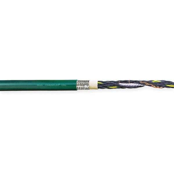 Chainflex 14 AWG 4 Conductor Continuous Flex Control Cable 600V GN CF6-25-04-100 | Zoro