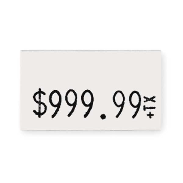 Garvey Pricing Label Kit, 1-Line, White, PK3 90944 | Zoro