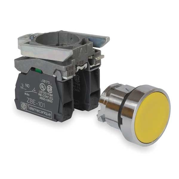 Schneider Electric Push Button Operator, Flush, Momentary Action, Not Applicable Release, Non ...