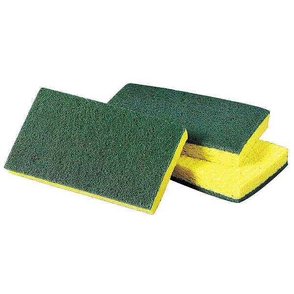 3M Scrubber Sponge, 6" L, 3-5/8" W, PK20 74 | Zoro