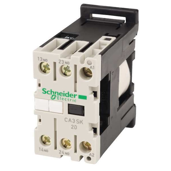 Schneider Electric IEC Control Relay, 2NO, 24VDC, 10A CA3SK20BD | Zoro