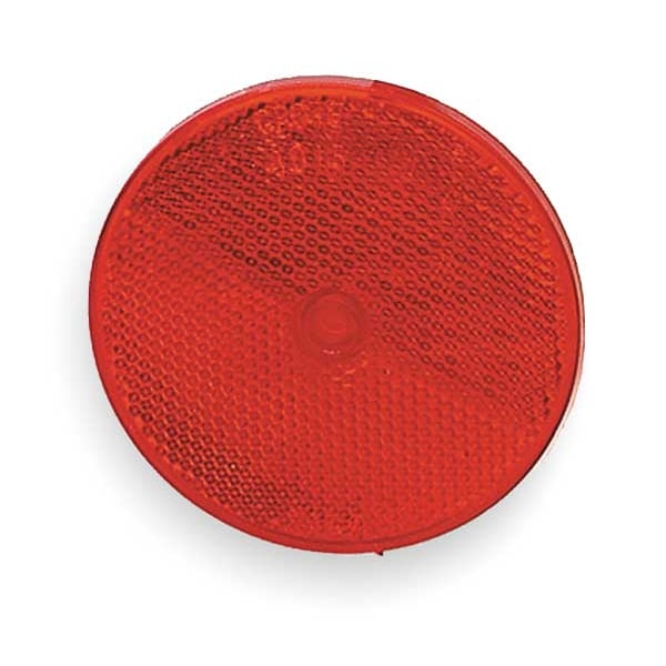 Grote Reflector, Screw-On, Red, Round, Dia 2 In 41012 | Zoro