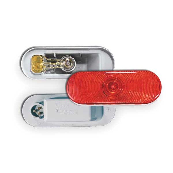 Grote 52562 $9.50 Stop/Tail/Turn Lamp, Oval | Zoro.com