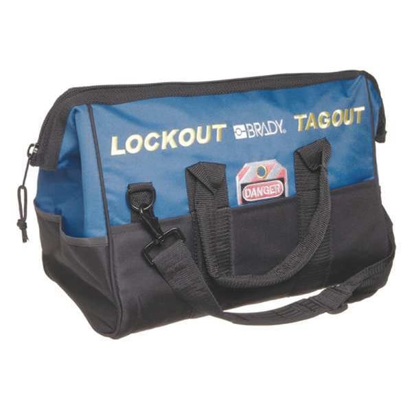 Brady Lockout Bag, Unfilled, Blue 99162 | Zoro