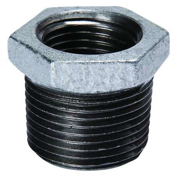 Zoro Select 3/4" MNPT x 1/4" FNPT Galvanized Hex Bushing 5P880 | Zoro