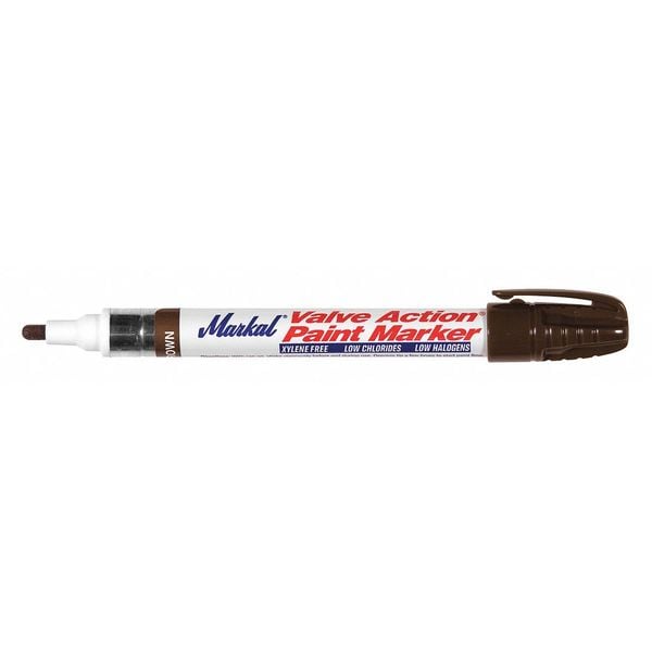 Markal Paint Marker, Medium Tip, Brown Color Family, Paint 96809 | Zoro