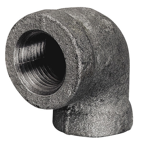 Zoro Select FNPT, Malleable Iron Reducing Elbow, 90 Degrees, Class 150 ...