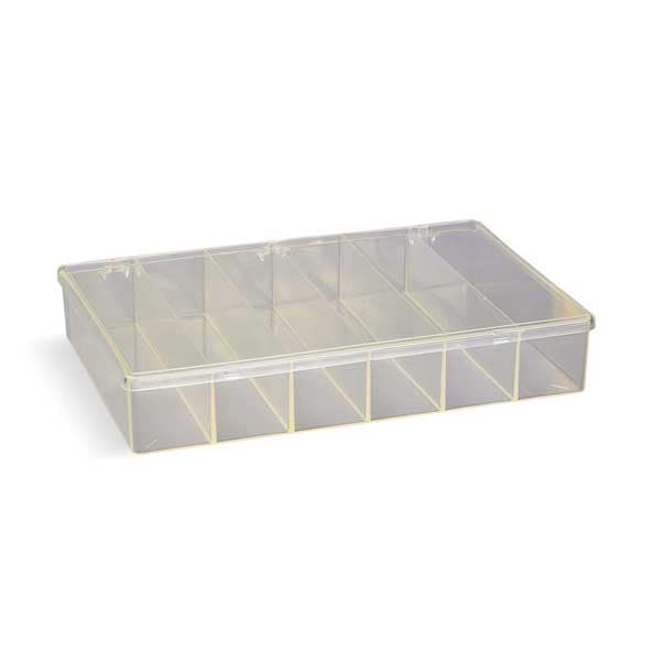 Flambeau Compartment Box with 6 compartments, Plastic, 2 13/16 in H x 8 ...