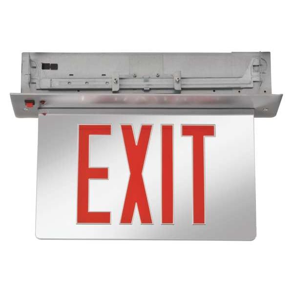 Lithonia EDGR 2 RMR EL Exit Sign,Red Letter,LED | Zoro.com