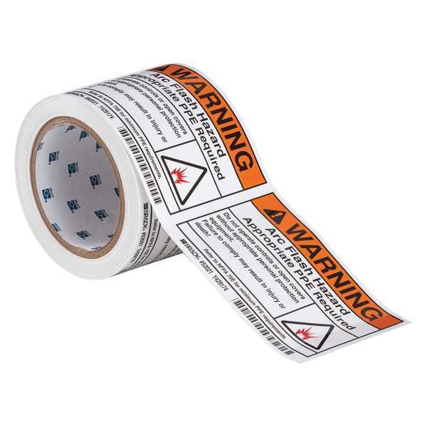 Brady Arc Flash Protection Label, PK100, 52021 52021 | Zoro