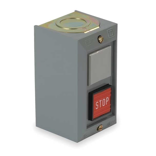 Square D Push Button Cntrol Station, 1NC, Stop, 30mm 9001BG102 | Zoro