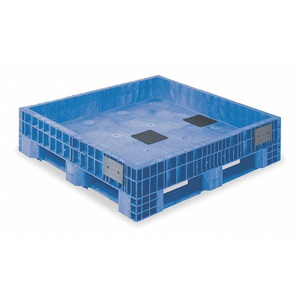 Buckhorn Blue Bulk Container, High Density Polyethylene, 48 in L, 45 in ...