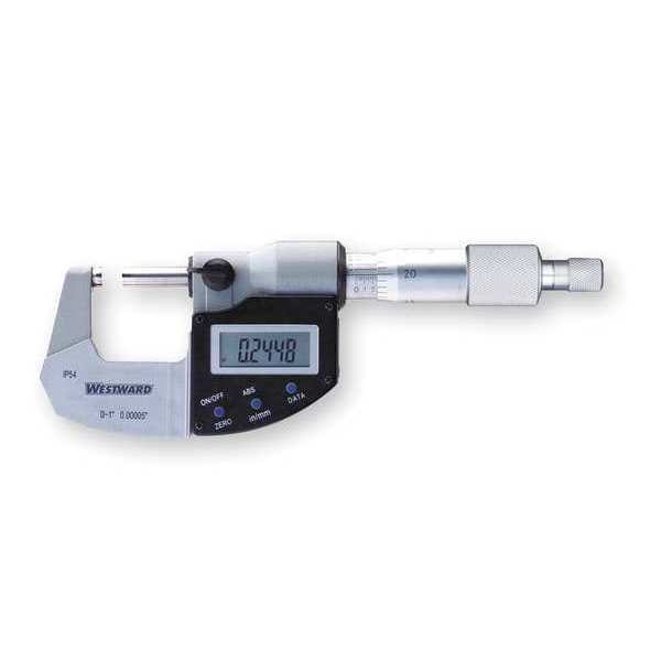 Westward Electronic Digital Micrometer, 1" 2YMZ5 | Zoro