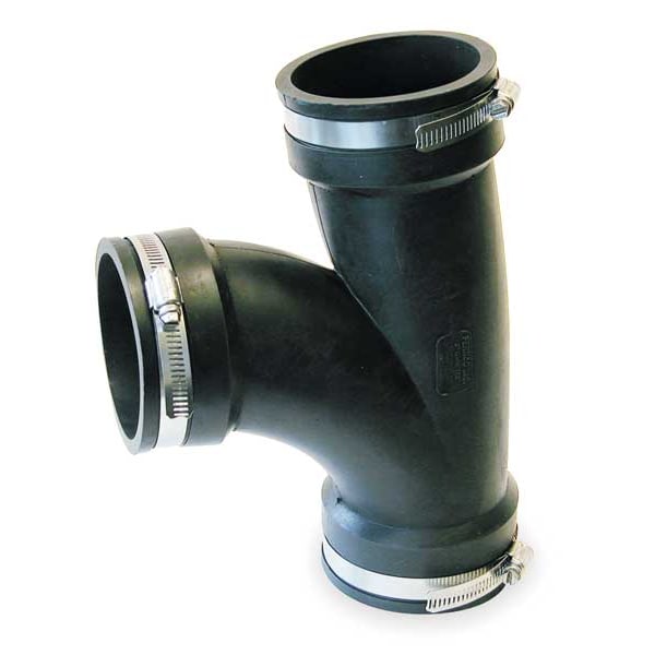 Zoro Select Flexible Tee, For Pipe Size 3" QT-300 | Zoro