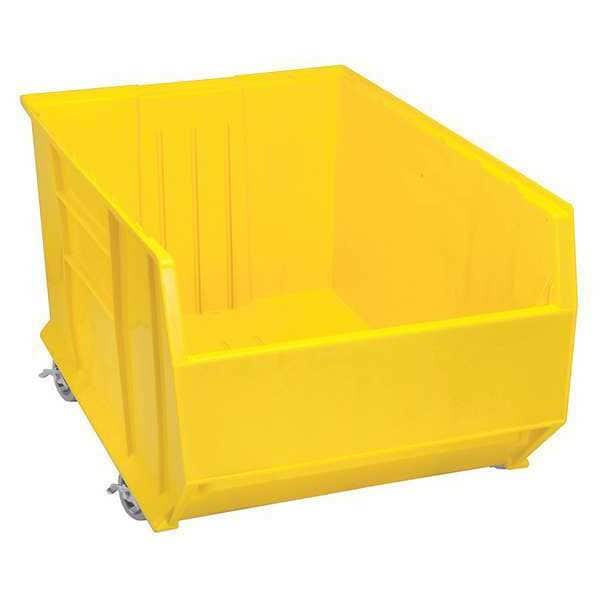 Quantum Storage Systems Mobile Storage Bin, Polypropylene, 23 7/8 in W ...