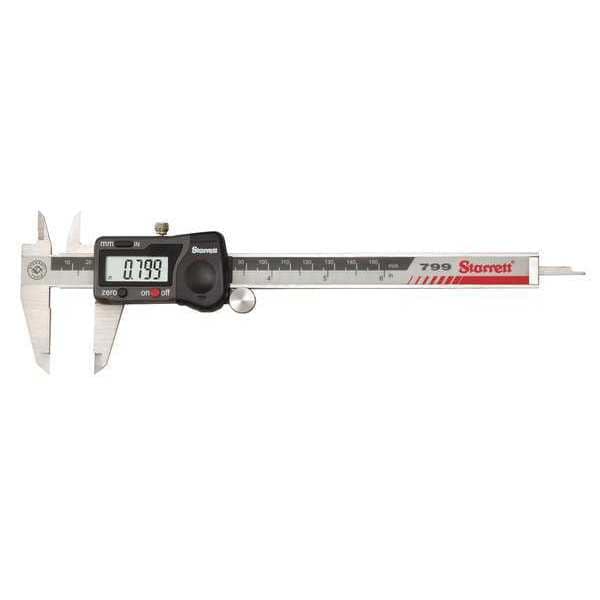 Starrett Electronic Digital Caliper, 0 to 12 In EC799A-12/300 | Zoro