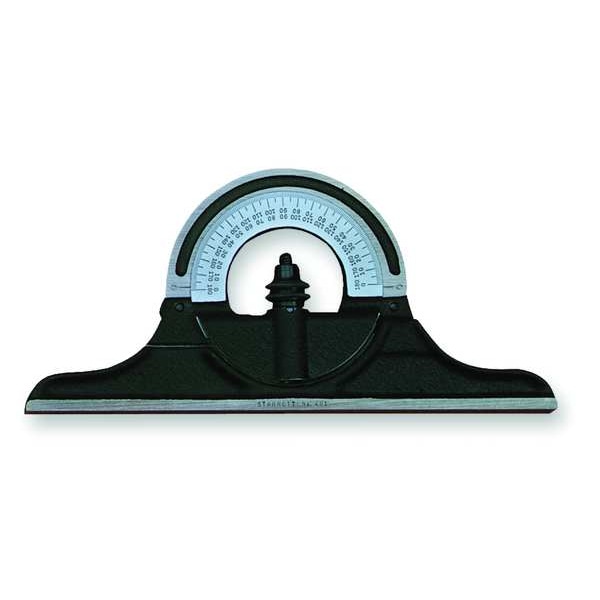 Starrett Protractor Head, Reversible, Steel CPR-1224S | Zoro