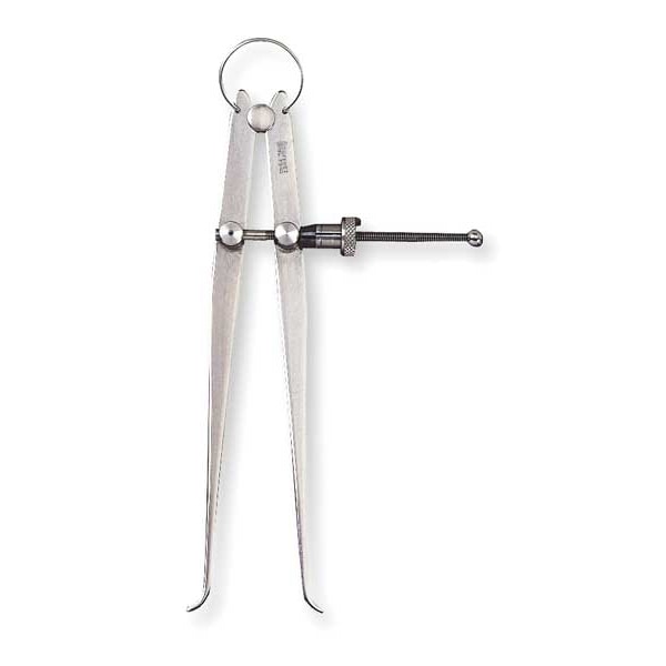 Starrett Inside Spring Caliper, 8 In, Solid 73A-8 | Zoro