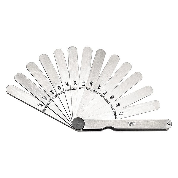 Starrett Feeler Gauge Set, Dimension Type " 467 | Zoro