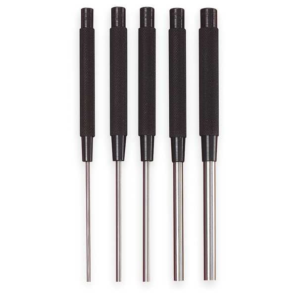 Starrett Drive Pin Punch Set,5 Pieces,Steel (S248PC) | Zoro