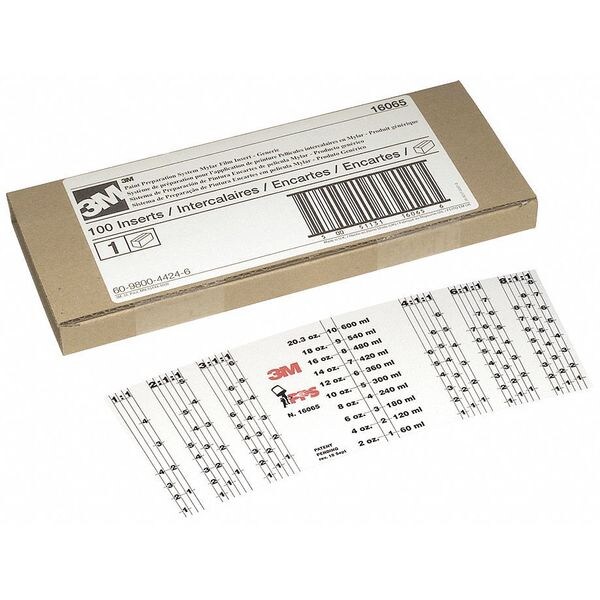3M Mix Ratio Insert, PK100 16059 | Zoro