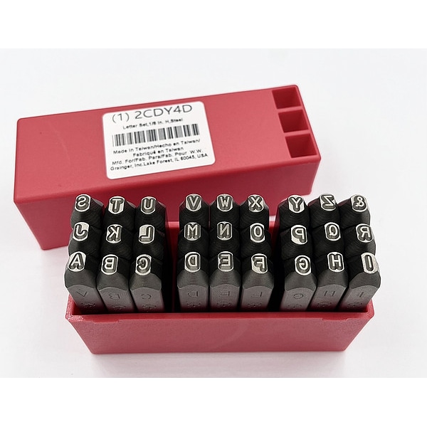 Zoro Select Hand Stamp Kit, Letter Set 2CDY4 | Zoro