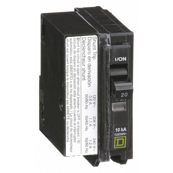 SQUARE D 20A, 1 pole Miniature Circuit Breaker, QO, 120/240V AC ...