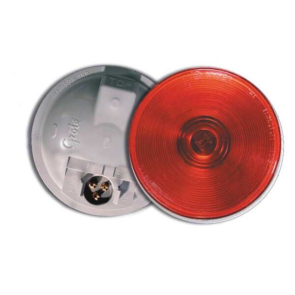 Grote 53102 $7.72 Stop/Tail/Turn Lamp, Red, Round | Zoro.com