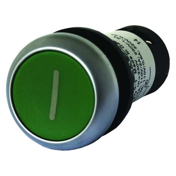 Eaton Non-Illuminated Push Button, 22 mm, 1NO, Green C22-D-G-X1-K10 | Zoro