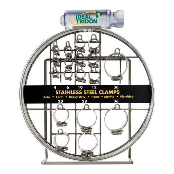 Large Hose Clamp Display Rack Hose Clamps Not Included 