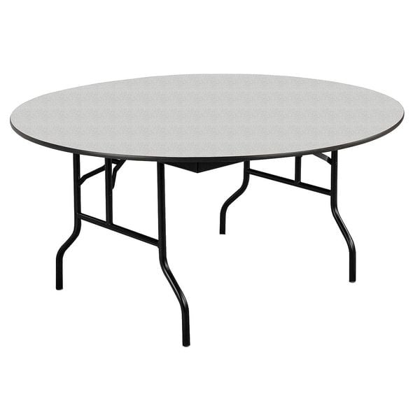 Midwest Folding Round Folding Banquet Table, 30 in H, Gray Glace R60EF ...