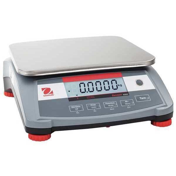 Ohaus Digital Compact Bench Scale 60 lb./30kg Capacity R31P30 | Zoro