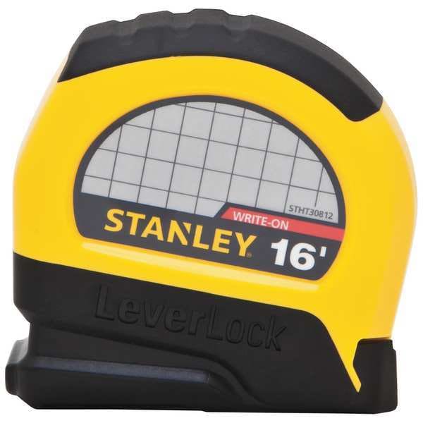 Stanley 16 ft Tape Measure, 3/4 in Blade STHT30812 | Zoro
