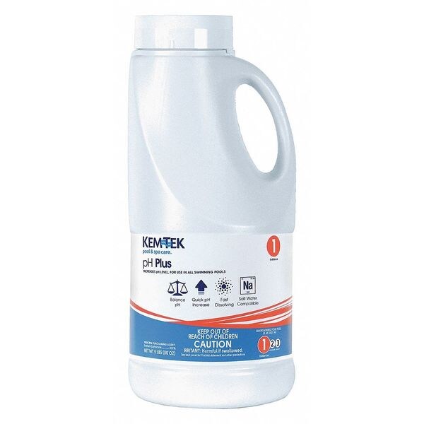 Kem Tek pH Plus Soda Ash, Pool, PK6 26399047541 | Zoro