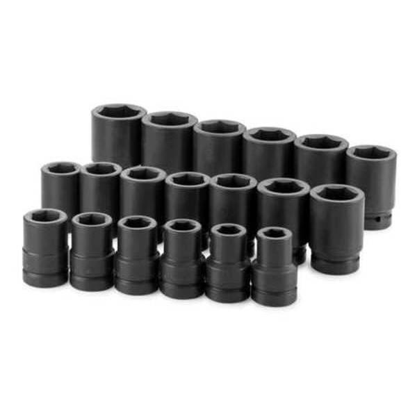 Sk Professional Tools 1 in Drive Impact Socket Set, SAE, 19 pcs 88819 ...