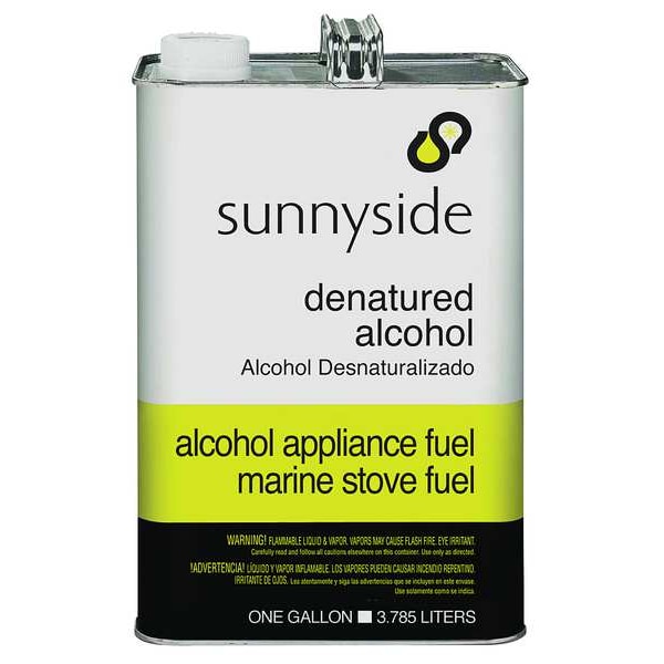 Sunnyside Denatured Alcohol, Solvent, Liquid, 1 qal, Can, Clear, VOC ...