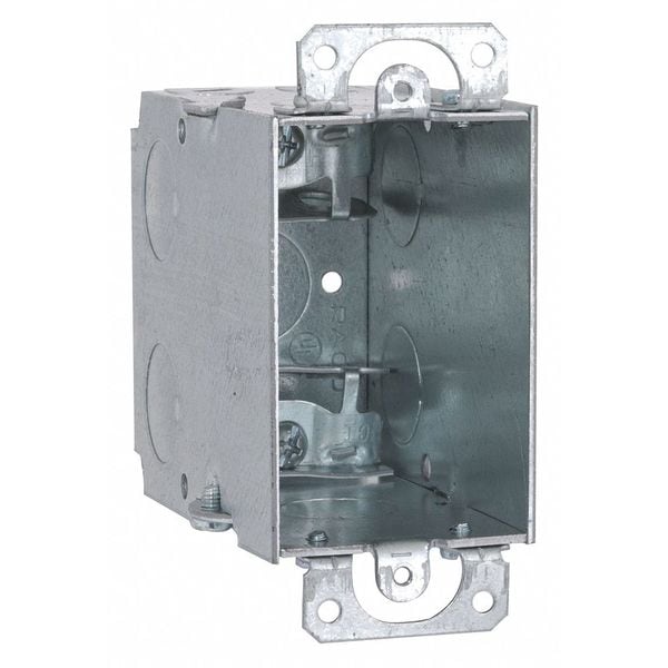 Hubbell-Raco Electrical Box, 18 cu in, Switch Box Type, 1 Gang ...