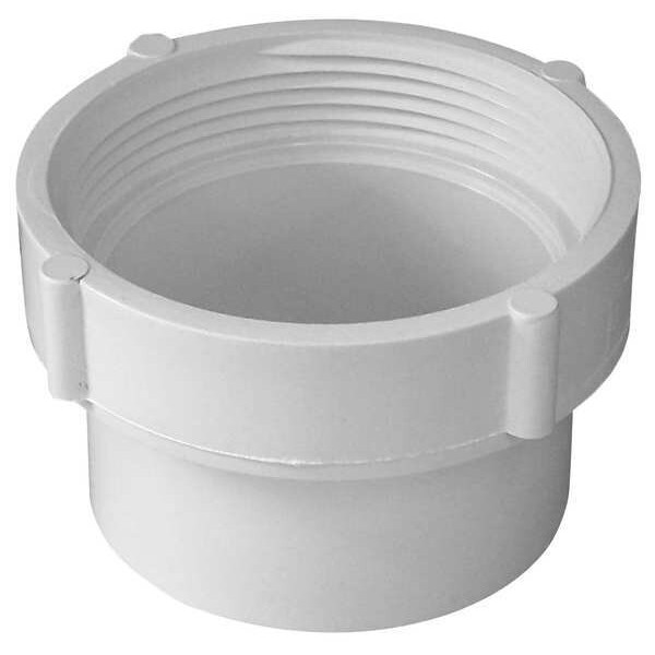 Zoro Select PVC Fitting Cleanout Body, Spigot x FIP, 3 in Pipe Size ...