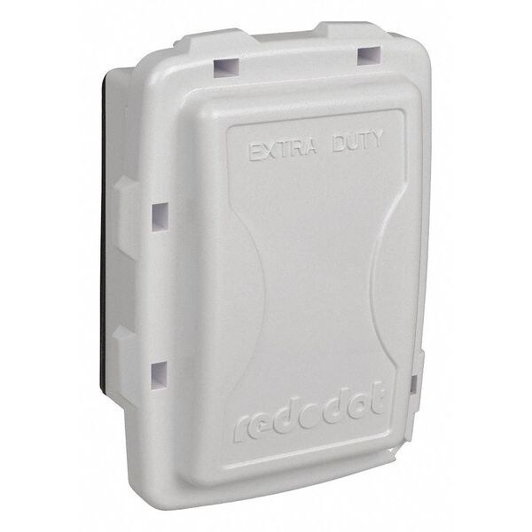 Red Dot While In Use Weatherproof Cover, White CKPS-W | Zoro